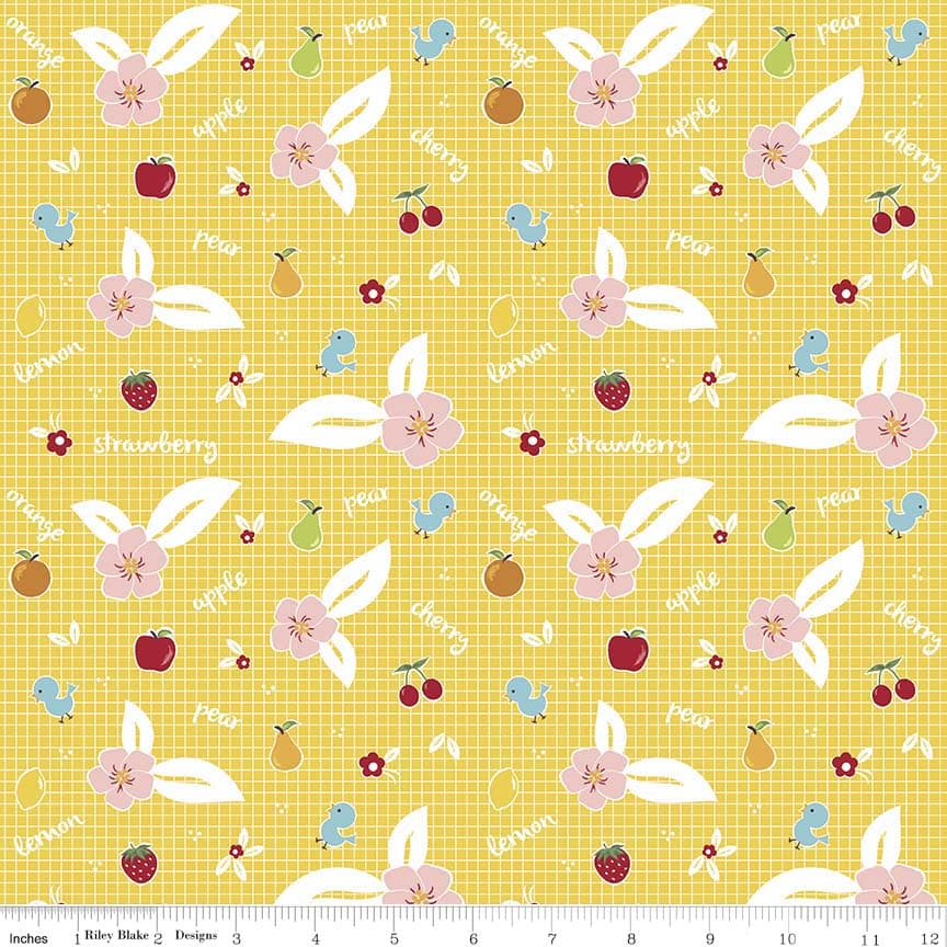 45" Riley Blake Designs Sweet Orchard Fabric | Marshall Dry Goods