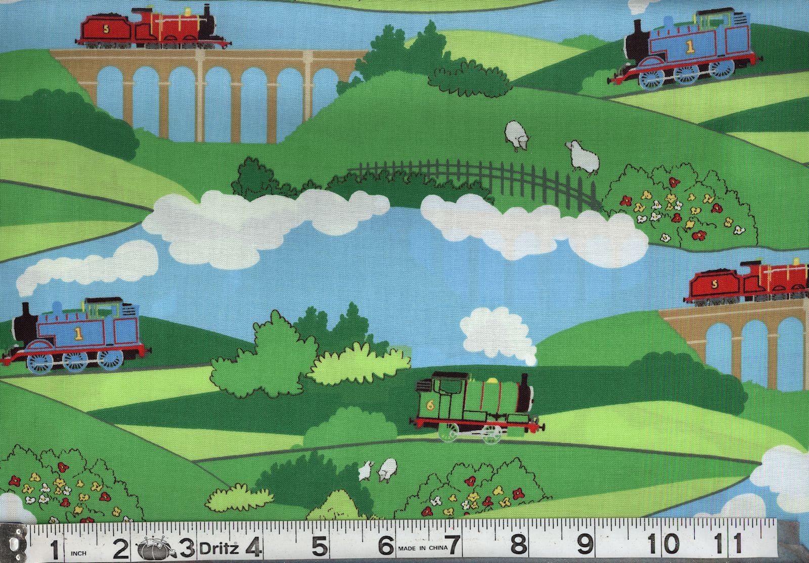 45" Vip Thomas The Tank Scenic Fabric | Marshall Dry Goods