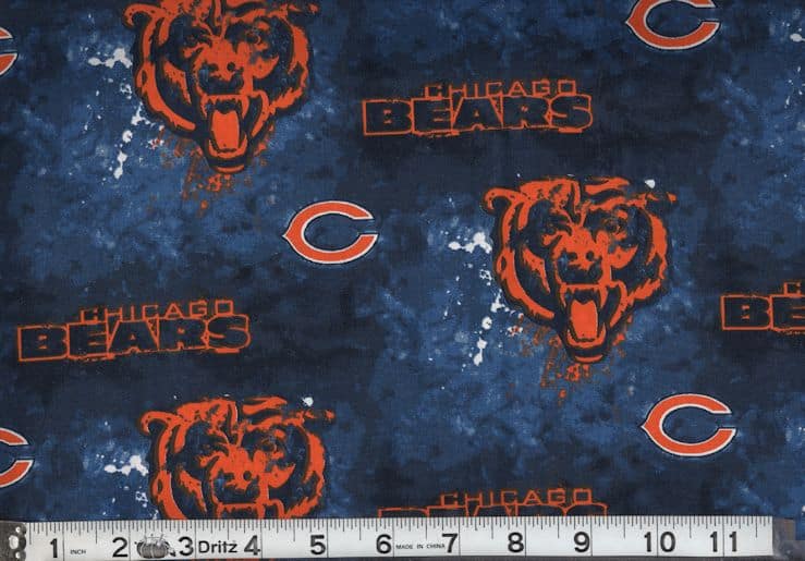 60" NFL Chicago Bears Fabric | Marshall Dry Goods