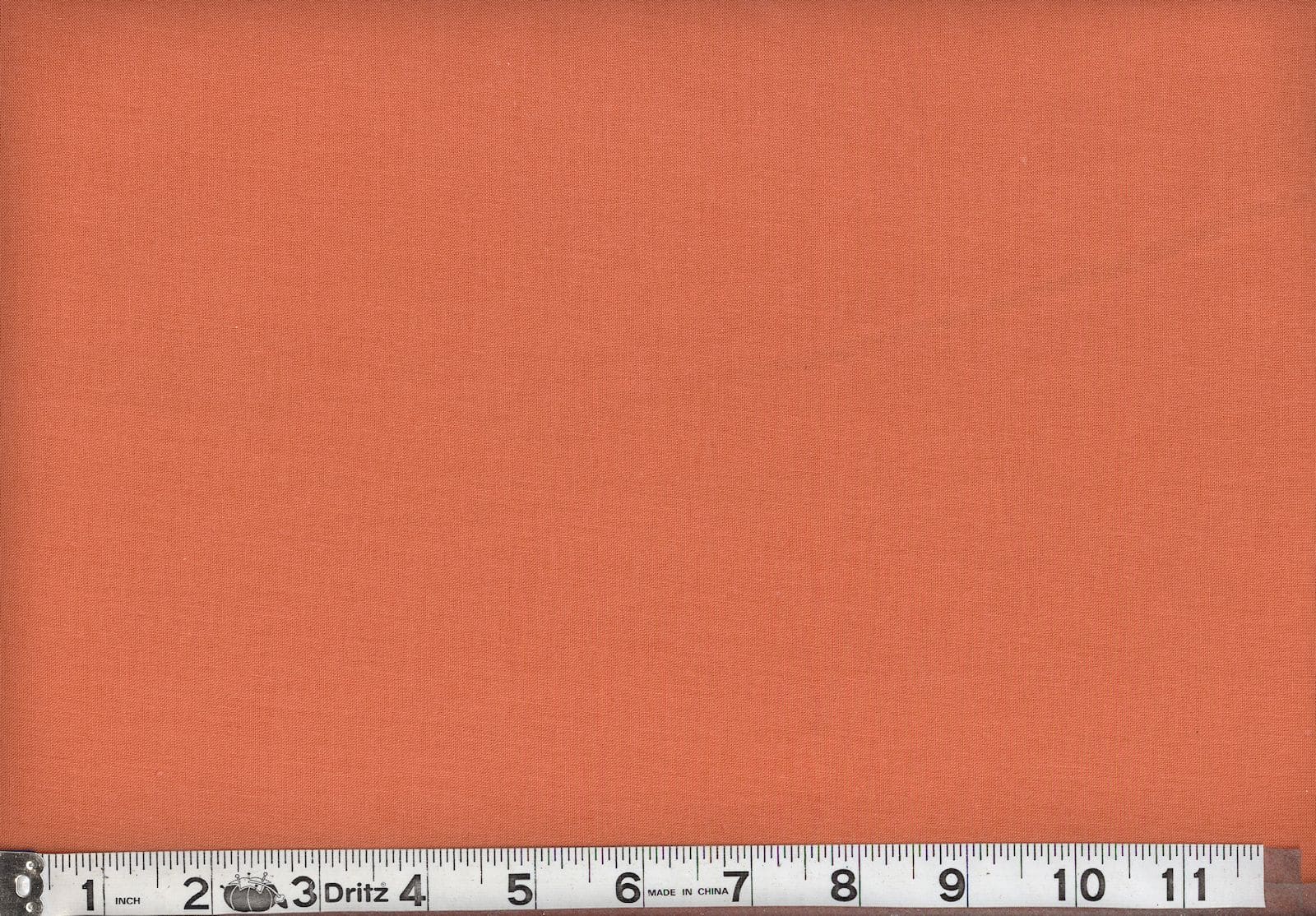 45" Premium Broadcloth Deep Carrot Orange 6 Yard Piece Fabric ...