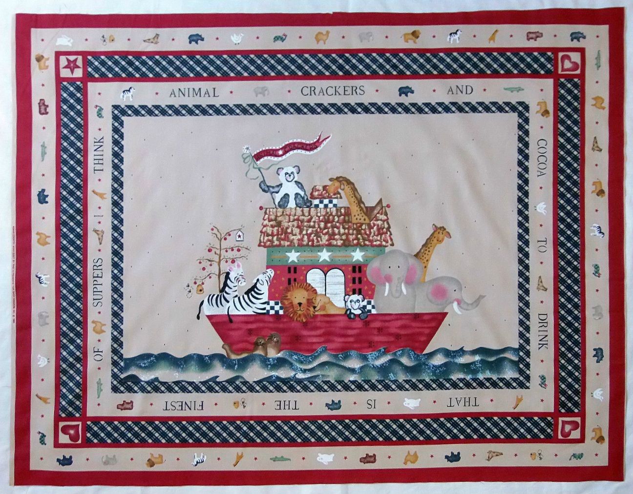45" Country Noah Nursery Panel Fabric | Marshall Dry Goods