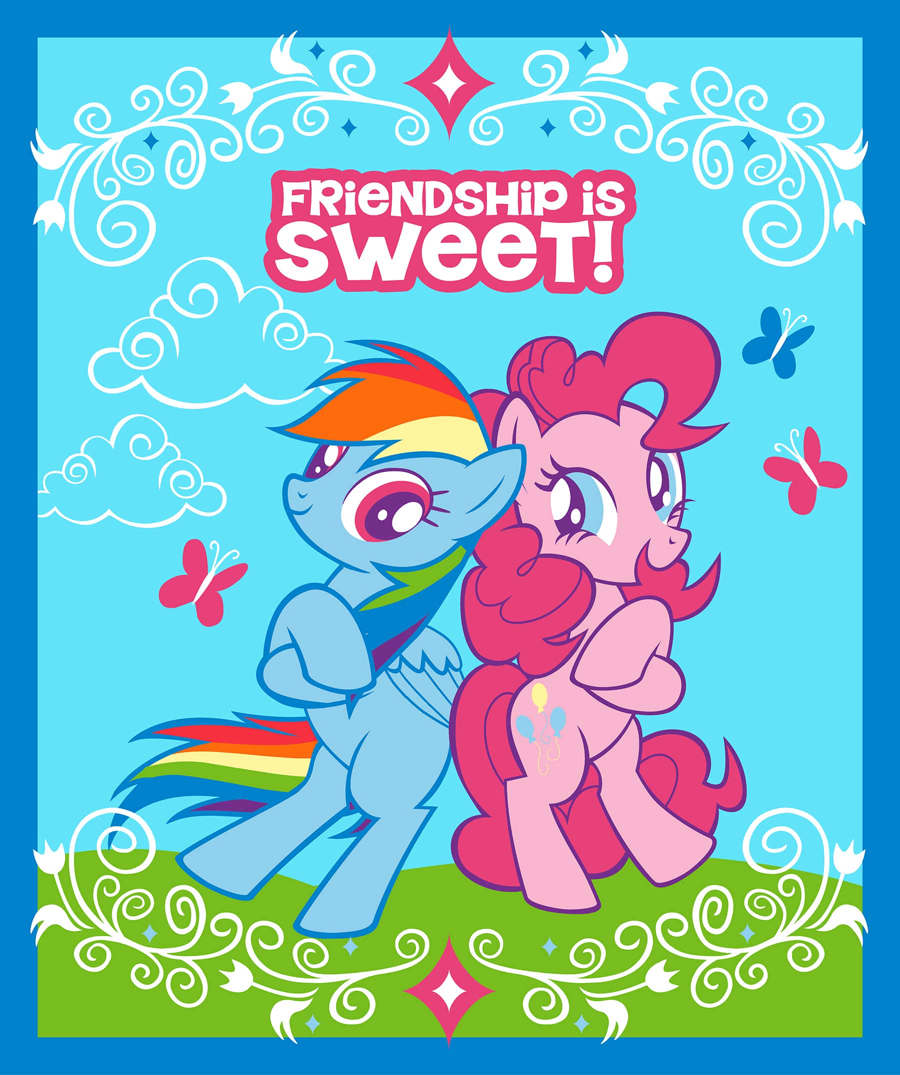 45" MY LITTLE PONY PANEL Fabric | Marshall Dry Goods