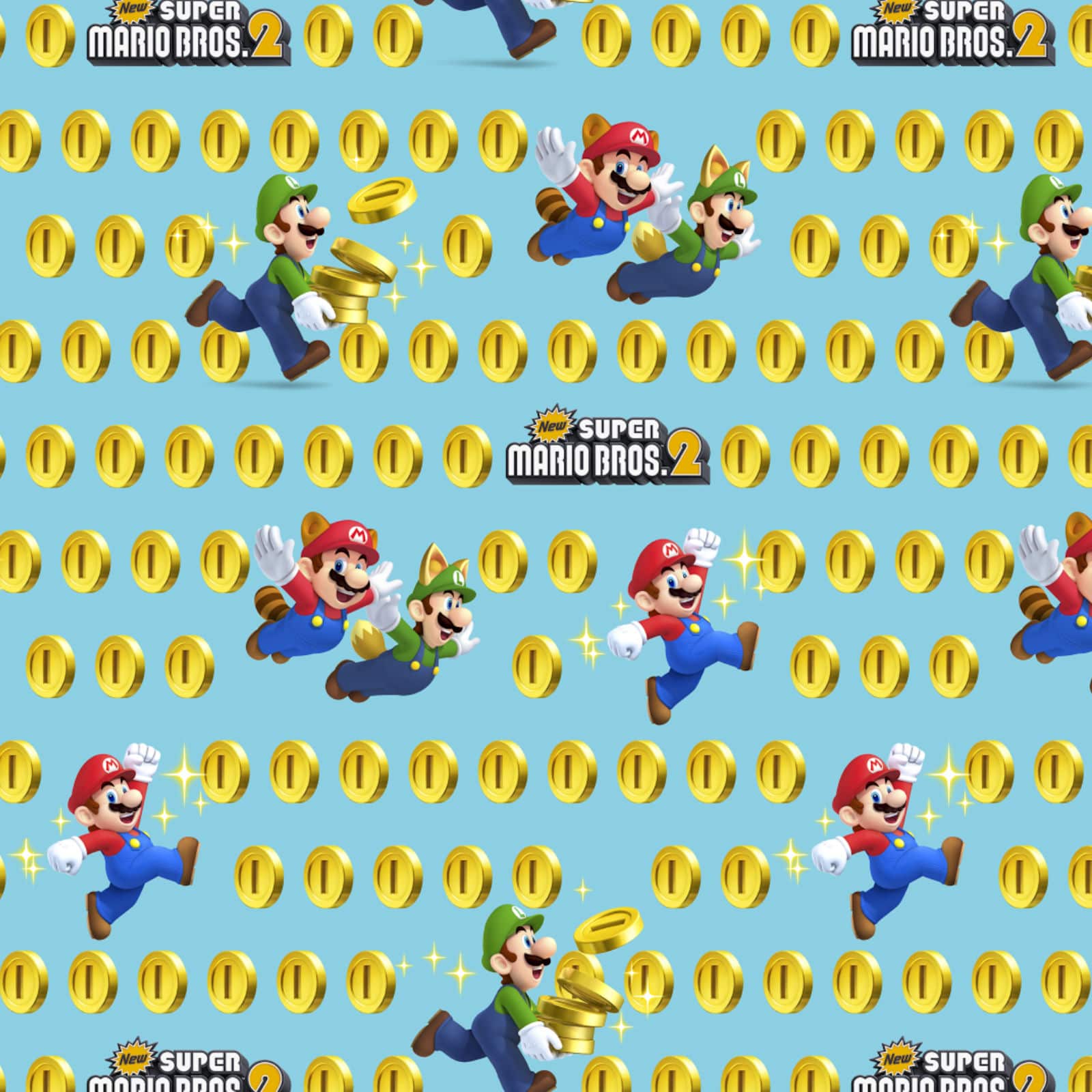 45" Super Mario 2 Coins Fabric | Marshall Dry Goods