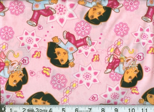 45" Dora The Explorer Daydream Allover Fabric | Marshall Dry Goods