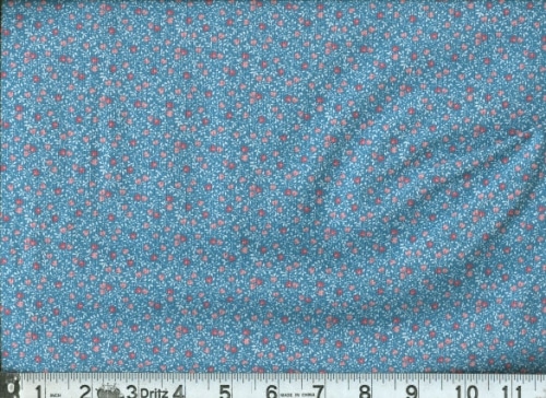 45" Keepsake Calico Pink Heart Floral Fabric | Marshall Dry Goods