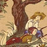 45" Marcus Bros. Storybook Tom Sawyer Fabric | Marshall Dry Goods