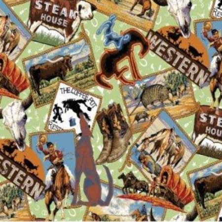 45" Home On The Range Patch Fabric | Marshall Dry Goods