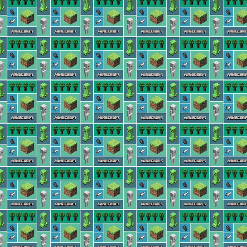 45" MINECRAFT MOSAIC Fabric | Marshall Dry Goods