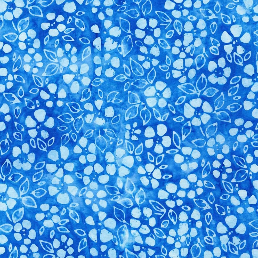 45" Robert Kaufman Artisian Batiks Floral Wave Fabric | Marshall Dry Goods