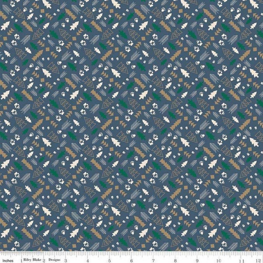 45" Riley Blake High Adventure Flannel Fabric | Marshall Dry Goods