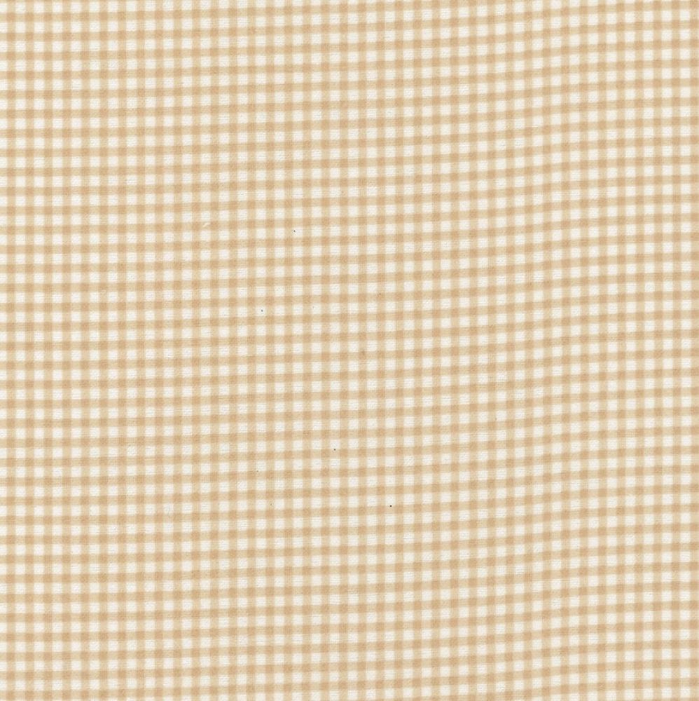 45" Flannel Gingham Brown Fabric | Marshall Dry Goods