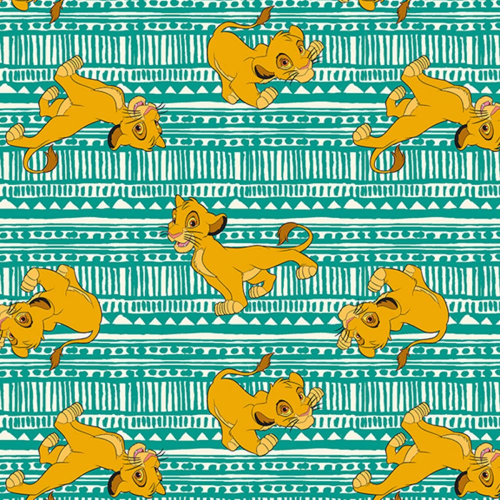 45" Disney Lion King Simba Toss Fabric | Marshall Dry Goods
