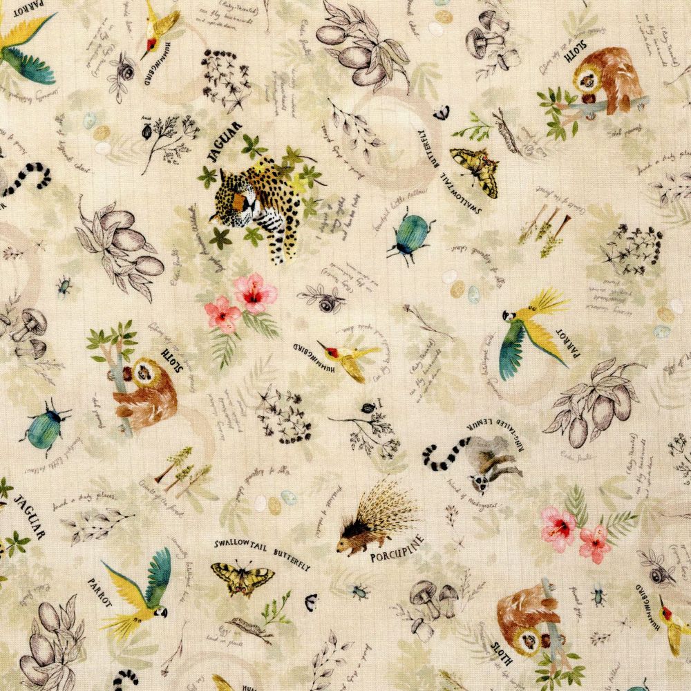 45" Michael Miller Wild Kingdom Fabric | Marshall Dry Goods