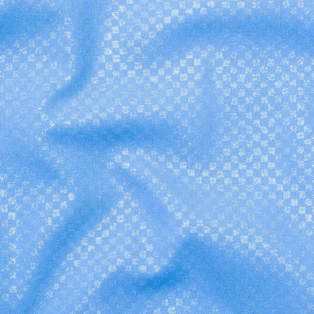 45" Robert Kaufman Languid Metallic Blue Jay Fabric | Marshall Dry Goods