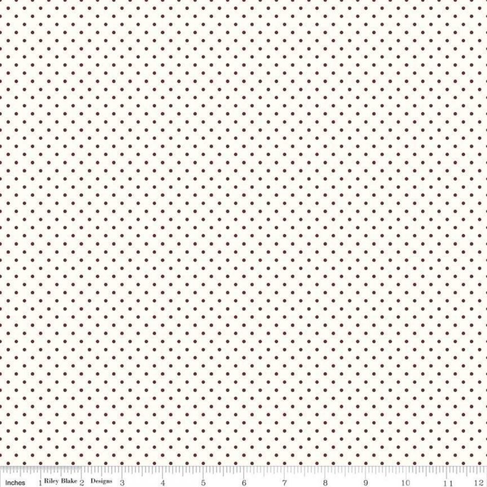 45" Riley Blake Le Creme Dots Fabric | Marshall Dry Goods
