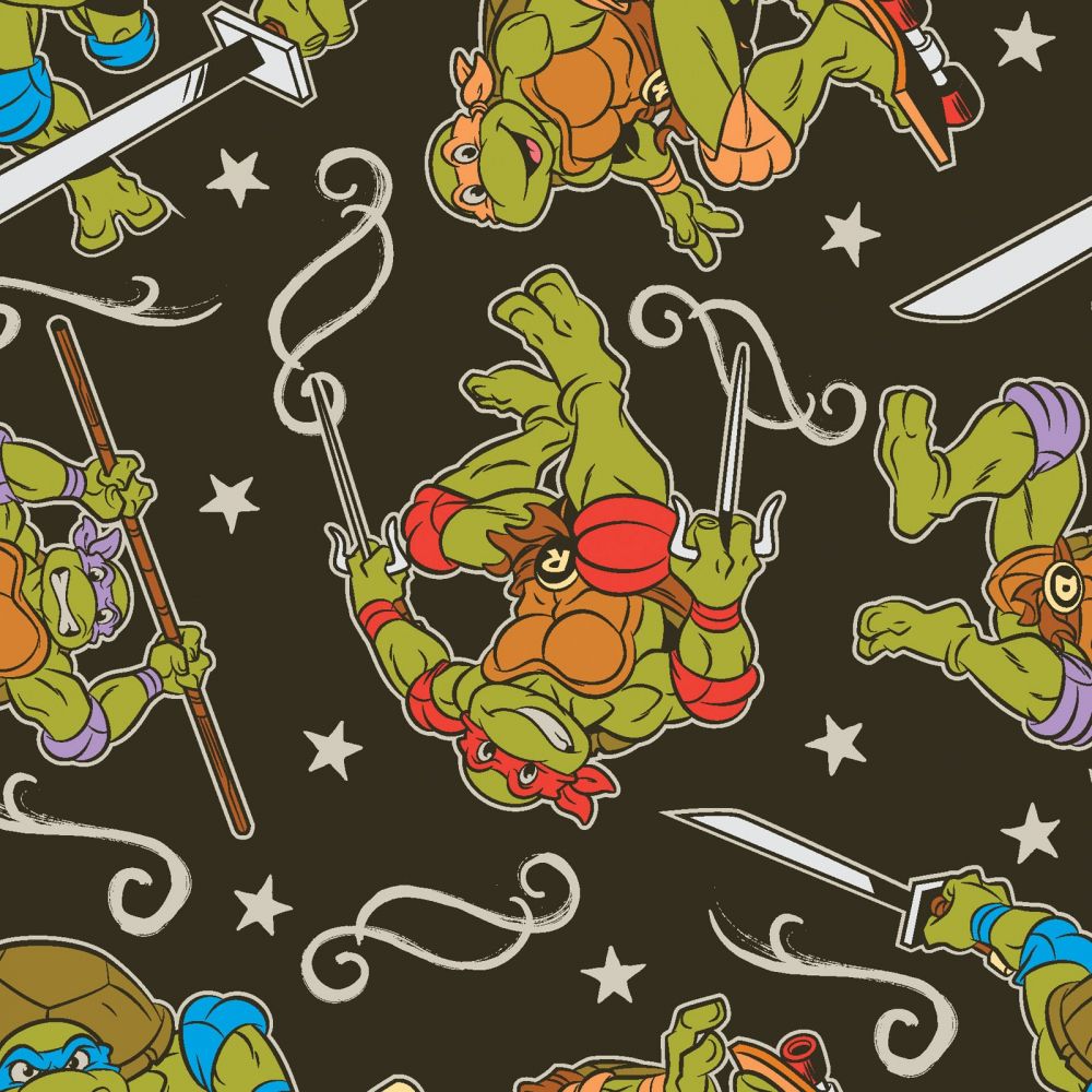 45" Teenage Mutant Ninja Turtles Action Fabric Fabric | Marshall Dry Goods