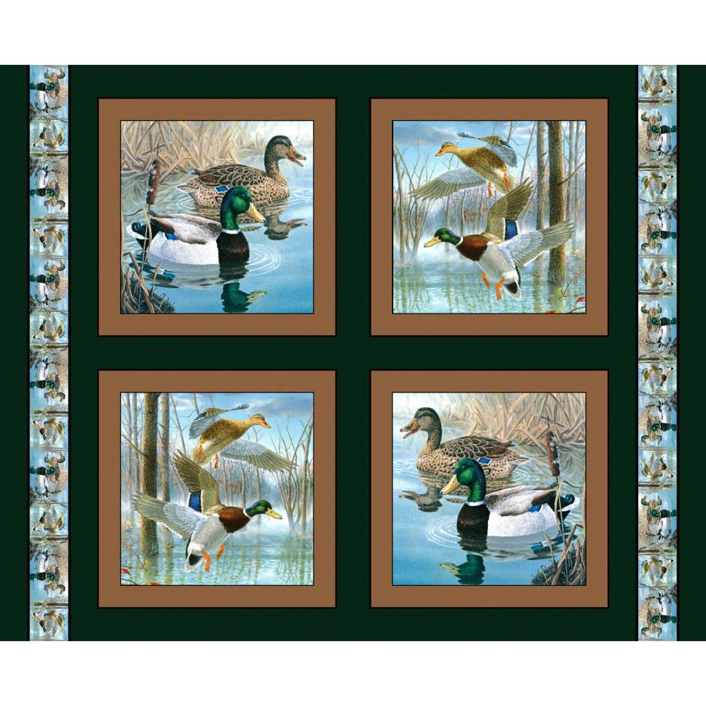 45" Mighty Mallards Duck Panels Fabric | Marshall Dry Goods