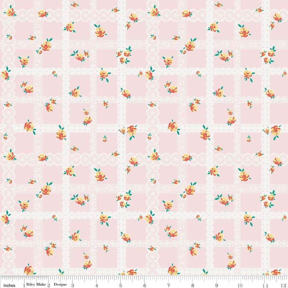 45" Penny Rose Bunnies & Blossoms Fabric | Marshall Dry Goods