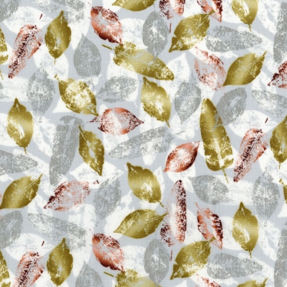 45" RJR Fabrics Shiny Objects Gilded Leaf Metallic Fabric | Marshall ...