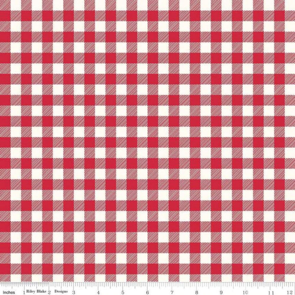 45" Riley Blake Flannel Buffalo Plaid Fabric | Marshall Dry Goods