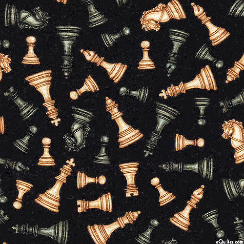 45" Quilting Treasures Checkmate Fabric | Marshall Dry Goods