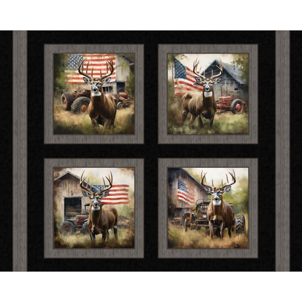45" MDG Bucks And Barns Pillow Panel Fabric | Marshall Dry Goods