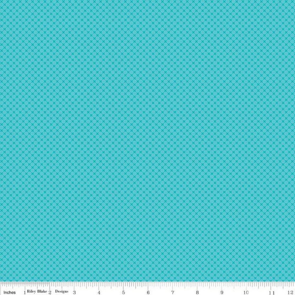 45" Riley Blake Kisses Peacock Fabric | Marshall Dry Goods