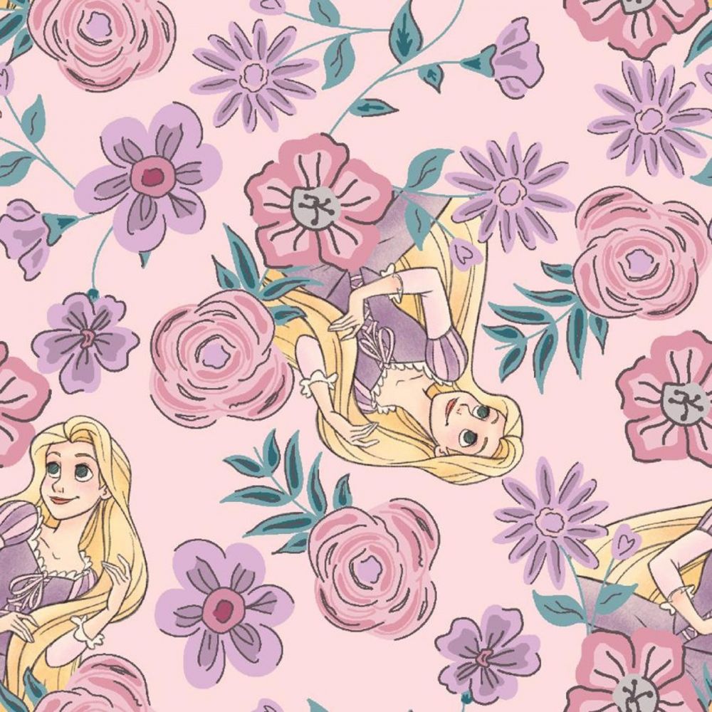 45" Disney Tangled Floral Fabric | Marshall Dry Goods
