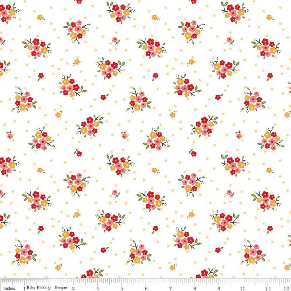 45" Riley Blake Sweet Prairie Flannel Fabric | Marshall Dry Goods