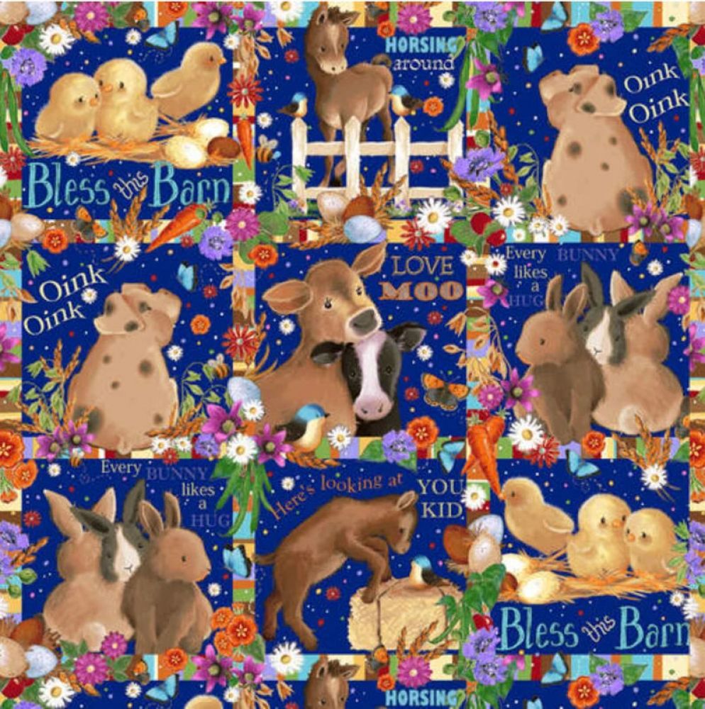 45" Henry Glass Happy Valley Farm Fabric | Marshall Dry Goods