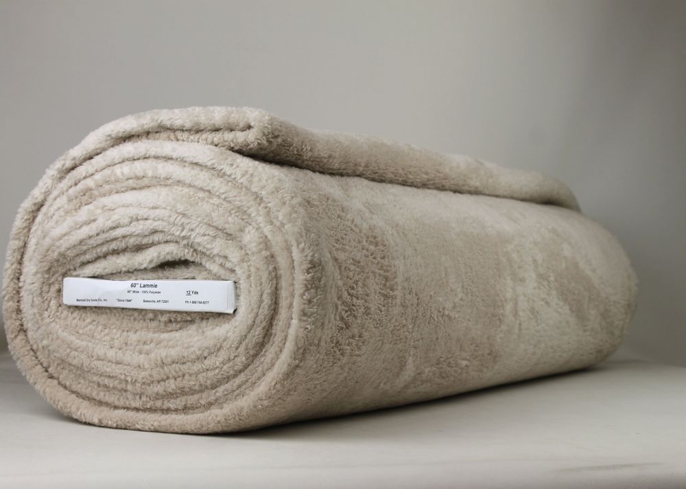 Bolt 60" Lammie Micro Plush Beige 12 Yards $2.95 Per Yard Fabric ...