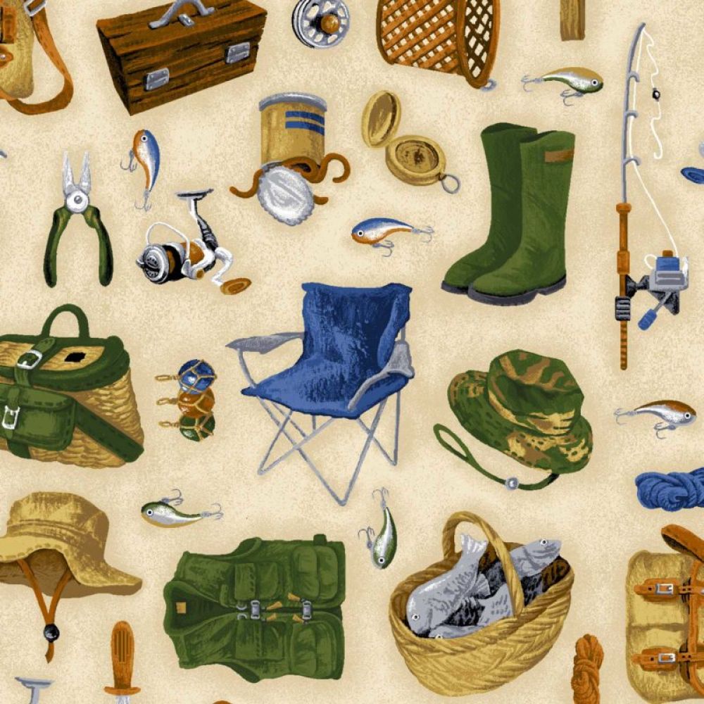 45" Oasis Fabrics Go Fish Fabric | Marshall Dry Goods