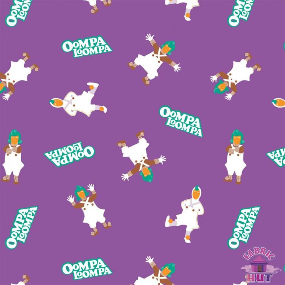 45" Camelot Fabrics Willy Wonka Ooma Loompa Fabric | Marshall Dry Goods