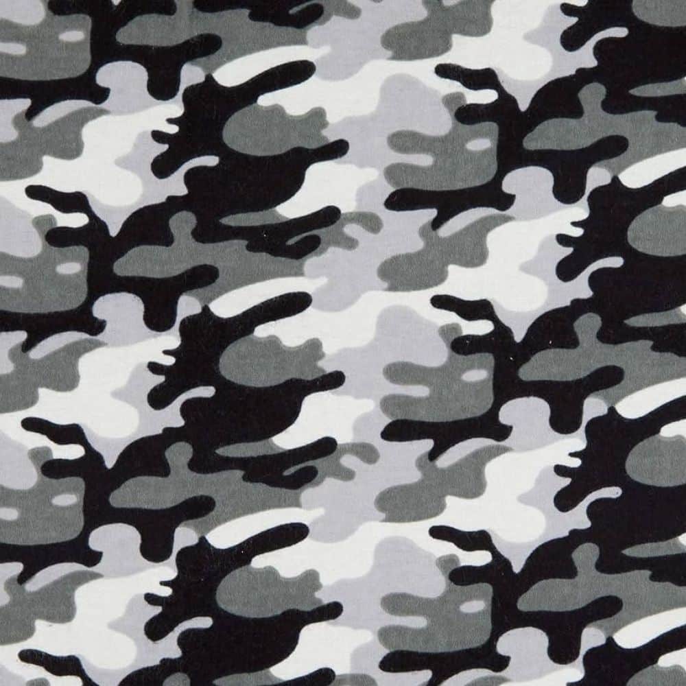 45" Camo Flannel Snow Fabric | Marshall Dry Goods