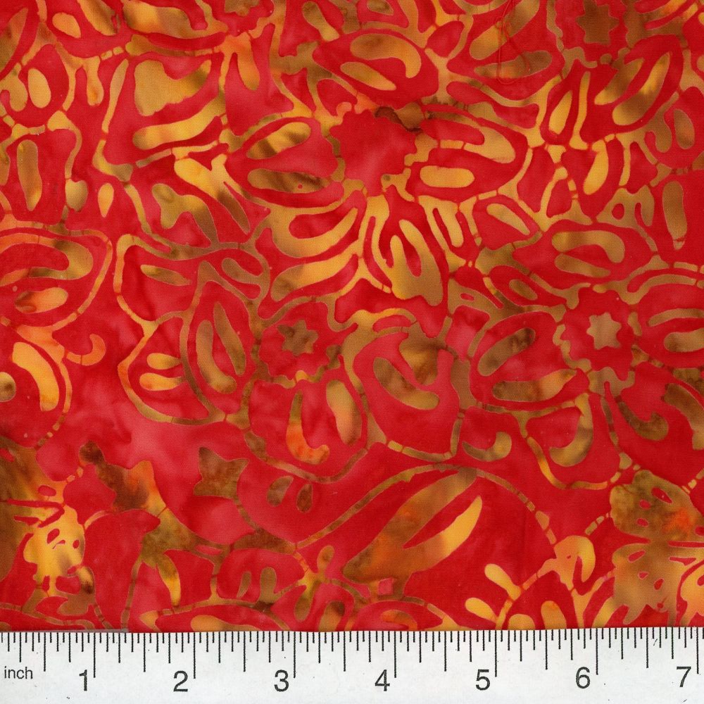 Bolt 45" Indonesian Hand Stamped Batiks 15 Yards $4.95 YD Fabric ...