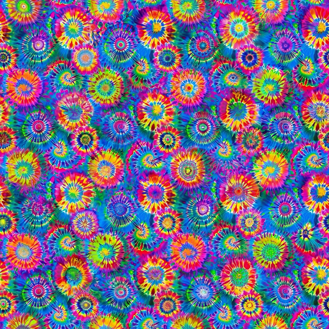 45" MDG Happy Tie Dye Digital Fabric | Marshall Dry Goods