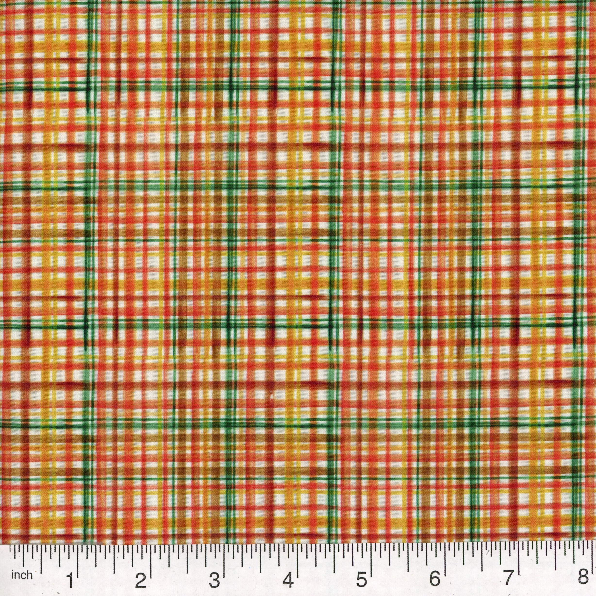 45" Harvest Plaid Autumn Fabric | Marshall Dry Goods