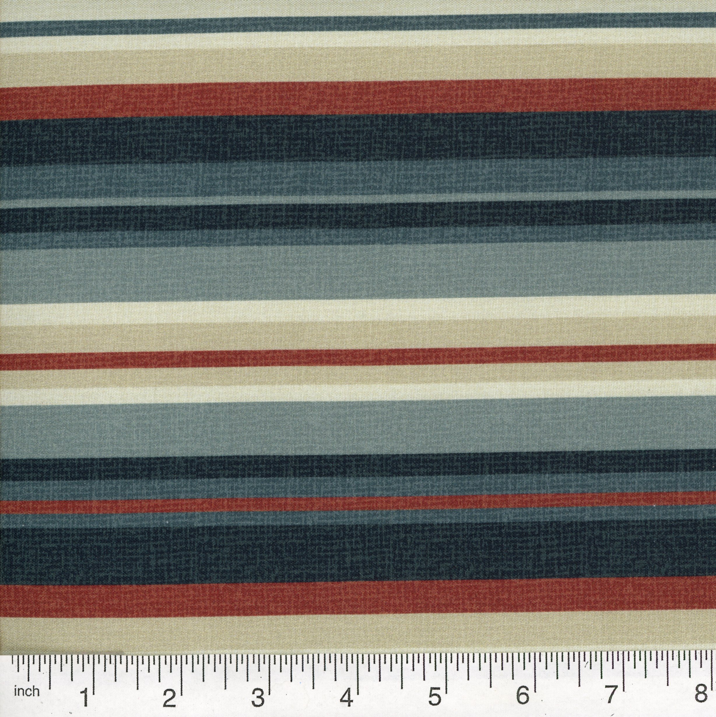 45" Multi Stripe Gray Fabric | Marshall Dry Goods