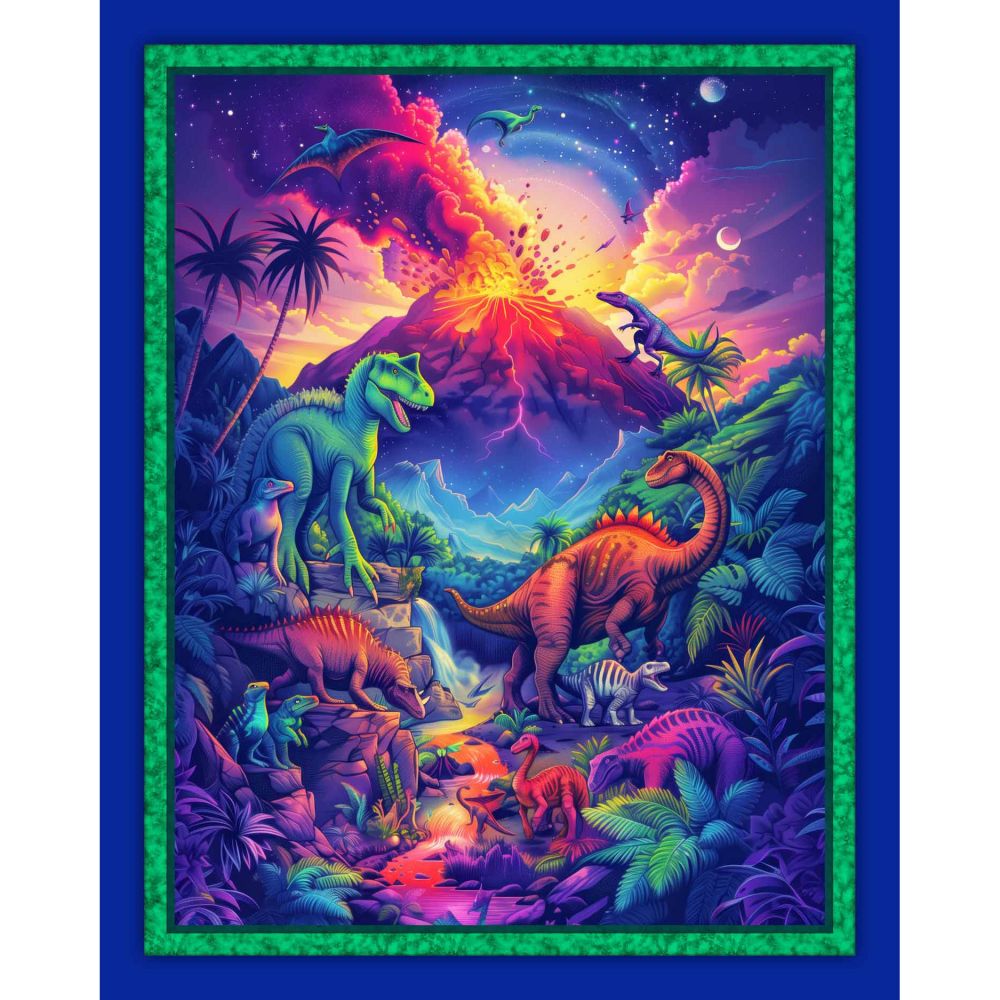 Bolt 45" MDG Jurassic Jungle Panel 10 Yards $3.95 YD Fabric | Marshall ...